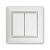 EnOcean Square Double SwitchWhite - Switch Lighting
