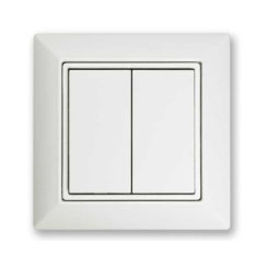 EnOcean Square Double SwitchWhite - Switch Lighting